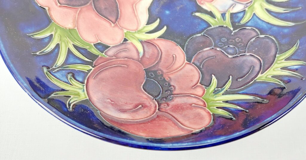 Moorcroft Anemone Pattern Footed Bowl - Sally Antiques