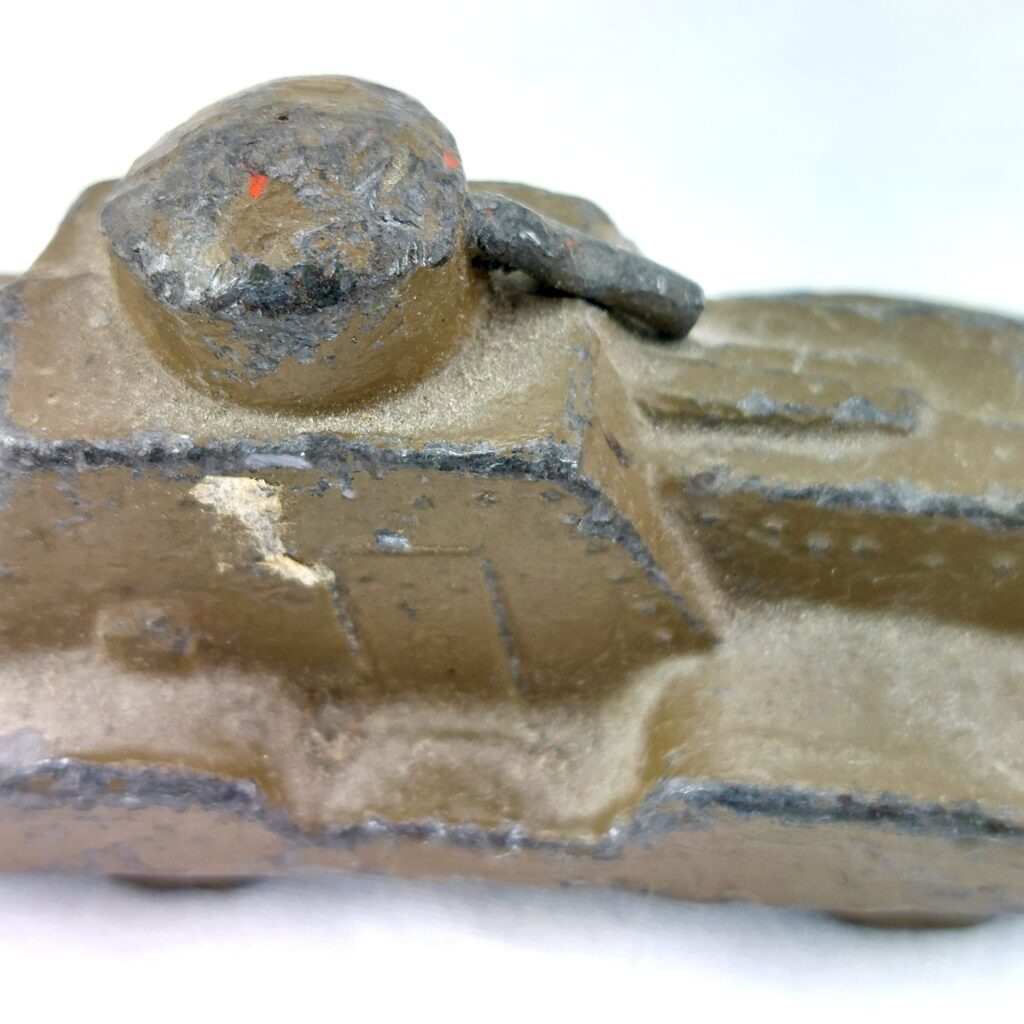 Vintage, Two Slush Cast Lead Army Toy Tanks - Sally Antiques