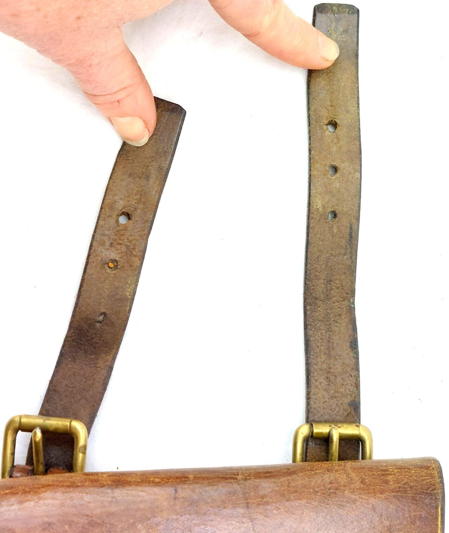 c1906-1914, British Cavalry Sword Frog & Horse Shoe Pouch - Sally Antiques