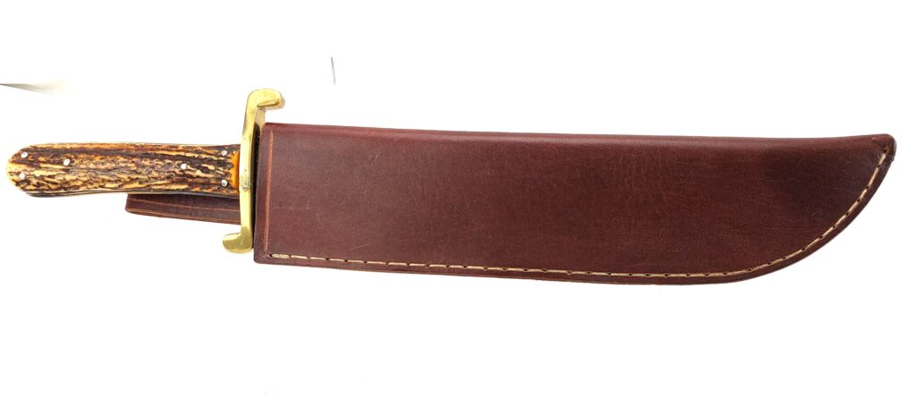 British, c1895-1906, Victorian Bowie Knife and Leather Scabbard ...