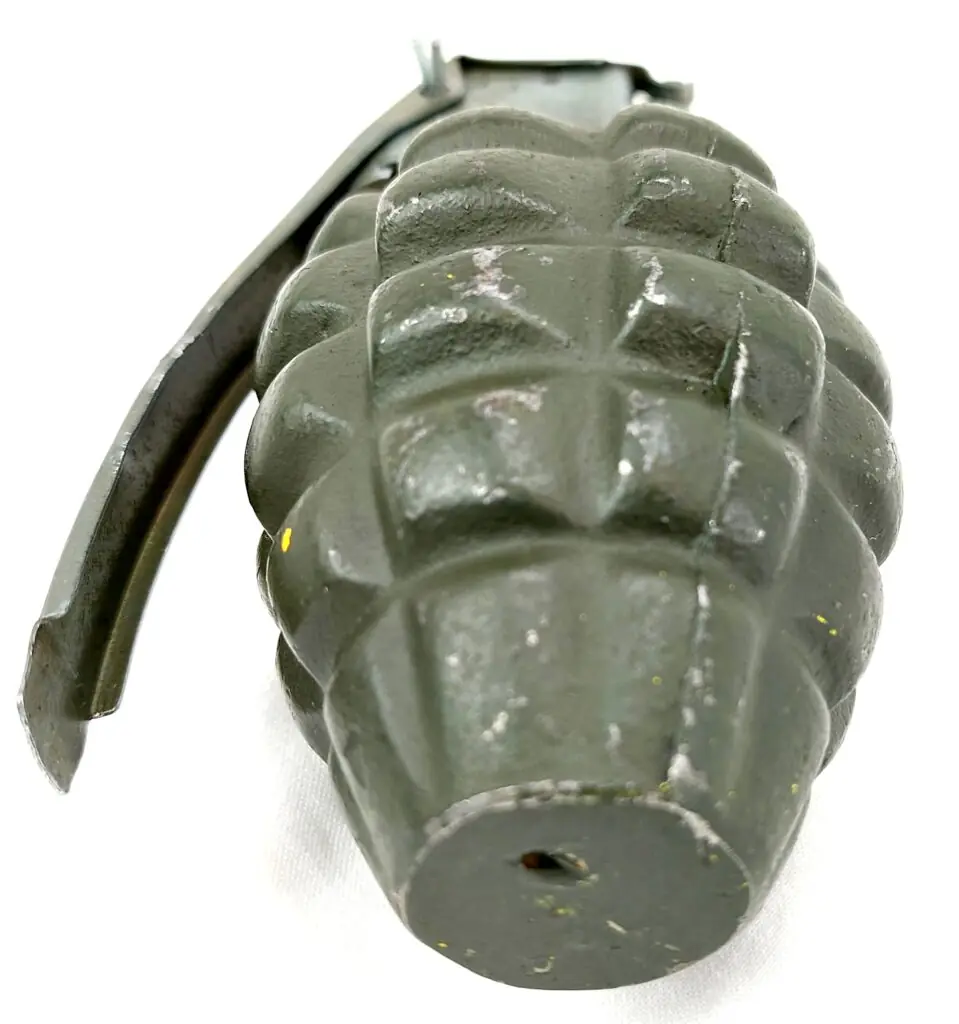 US, MK21 Practice Pineapple Grenade, Marked RFX 737, Inert - Sally Antiques