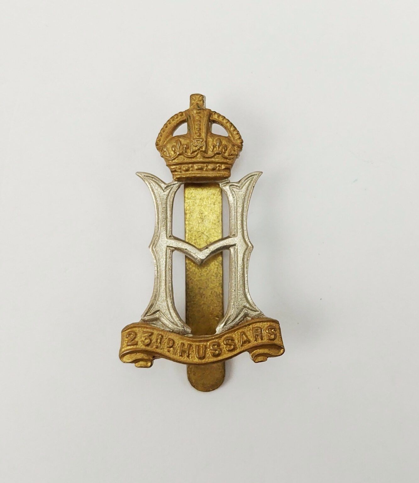 WW2 23rd Hussars Cap Badge - Sally Antiques