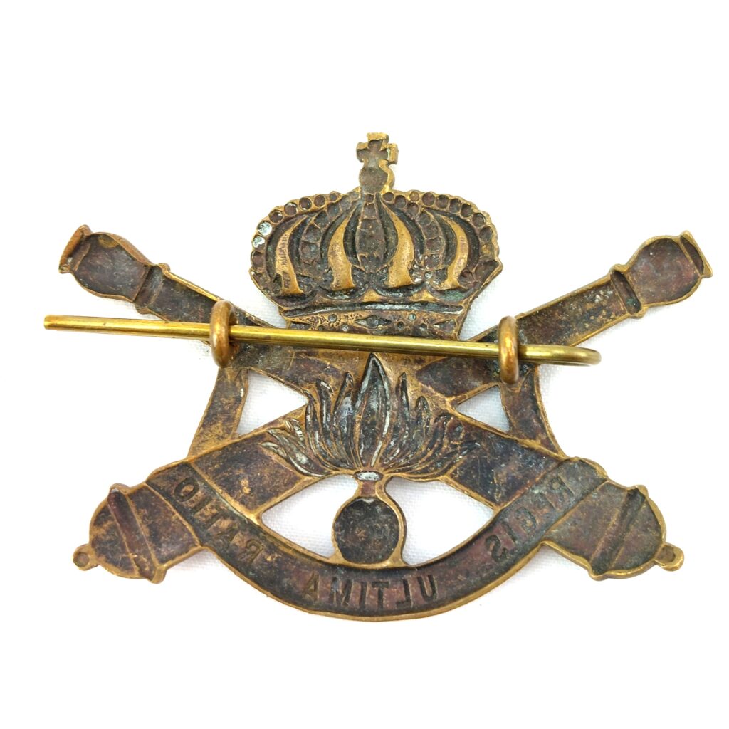 Belgium, Original Belgian Army Artillery Corps Cap Badge, 2 Lugs ...