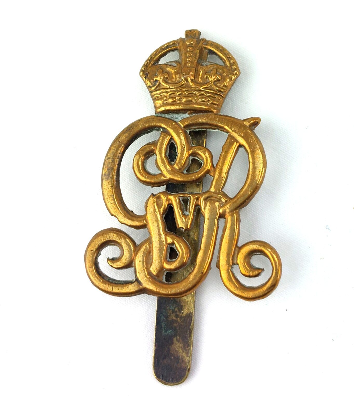 British, George Vth, Kings Own Norfolk Yeomanry Cap Badge, Kings Crown ...