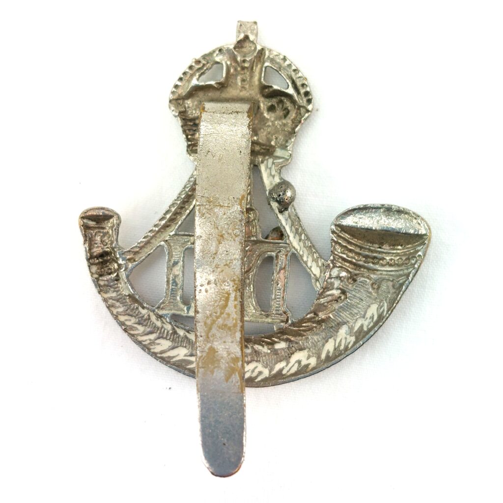 British, Original Durham Light Infantry (DLI) White Metal Cap Badge ...