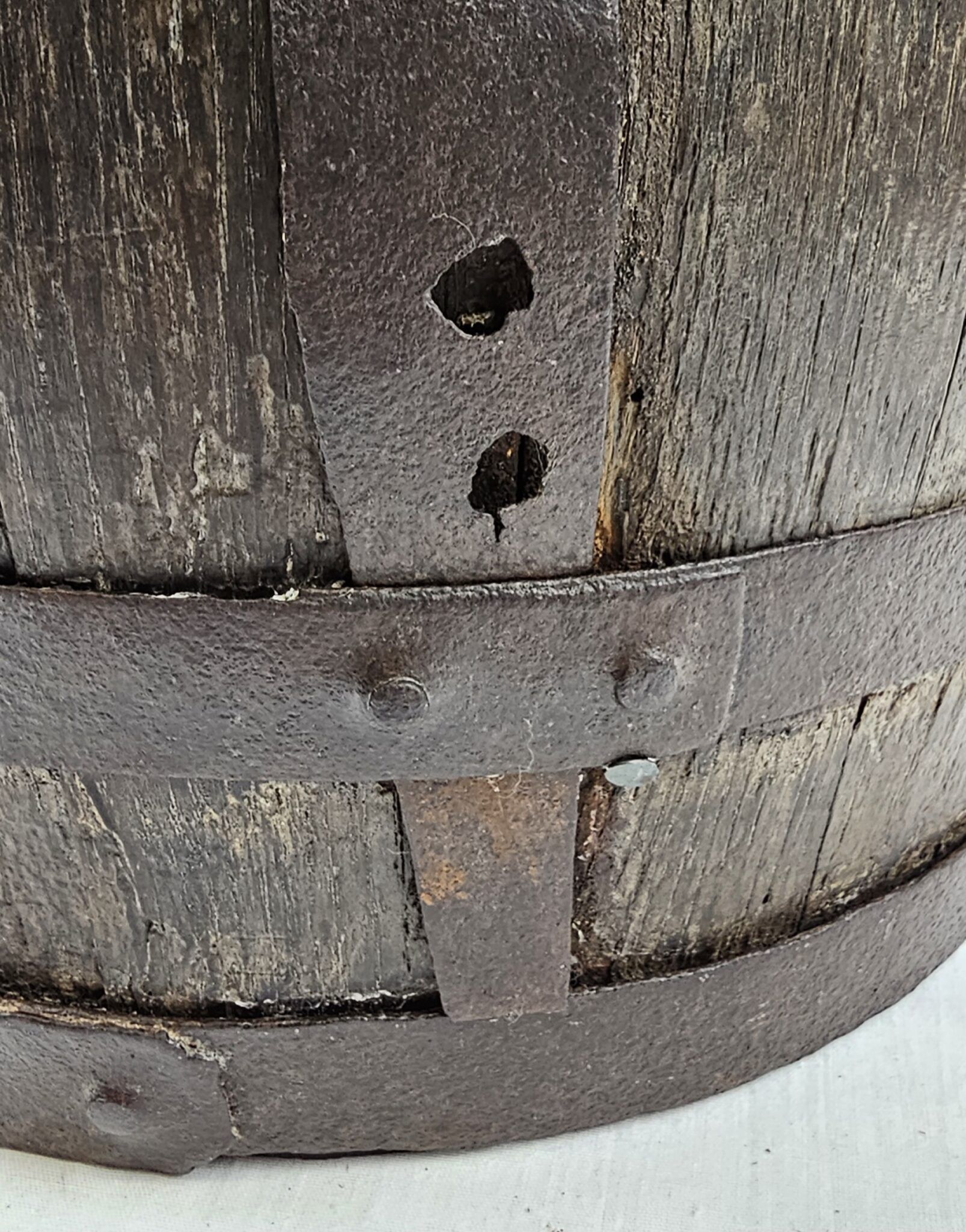 Circa 1800 Georgian Oak Cider Flagon - Sally Antiques