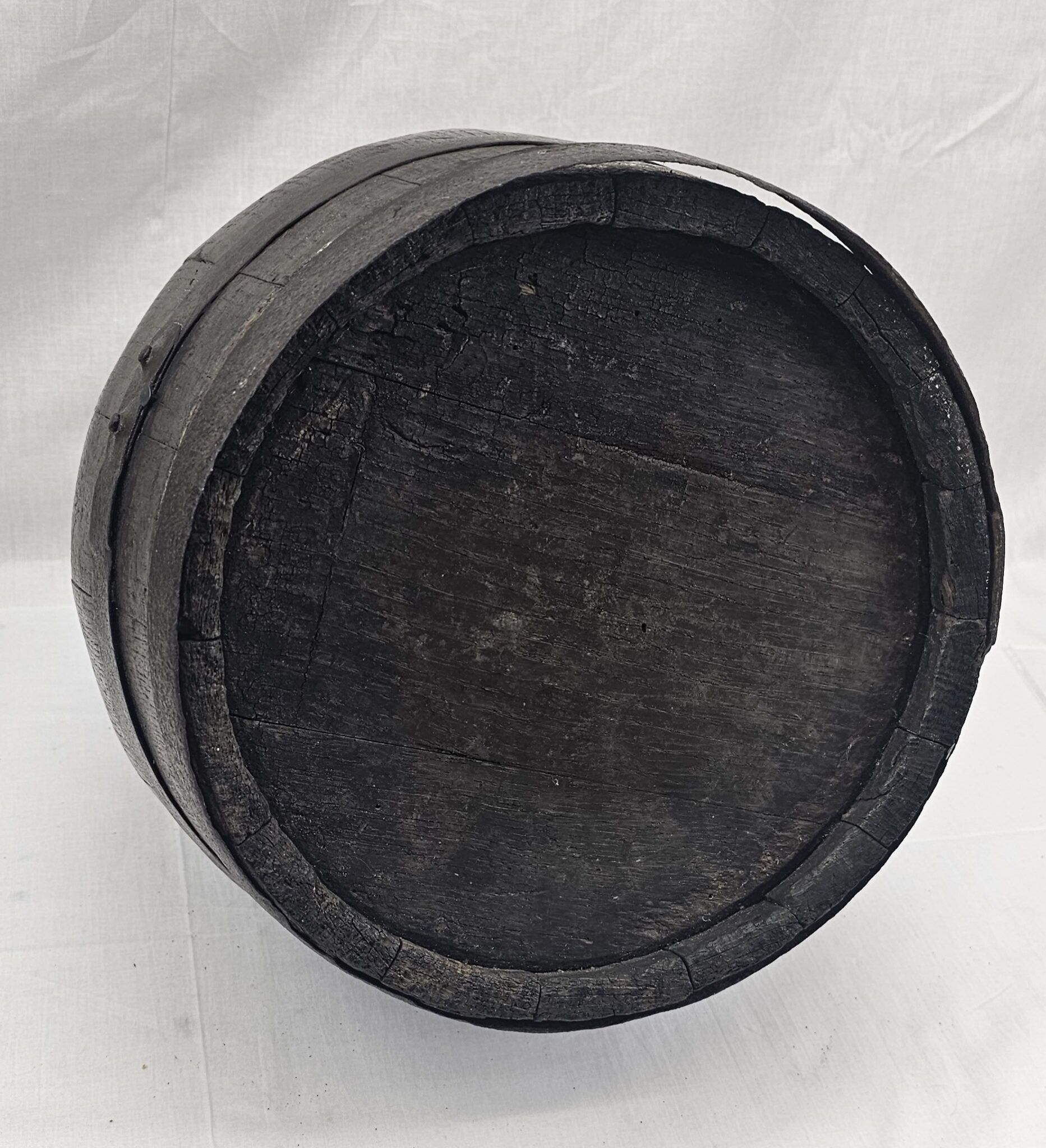 Circa 1800 Georgian Oak Cider Flagon - Sally Antiques