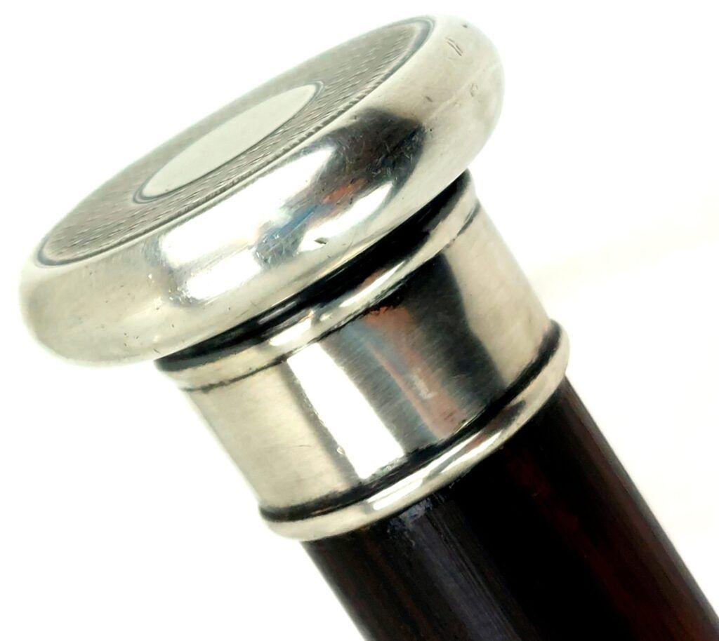 Elegant Silver Topped Walking Stick, by Finnigans of London, 1916 ...