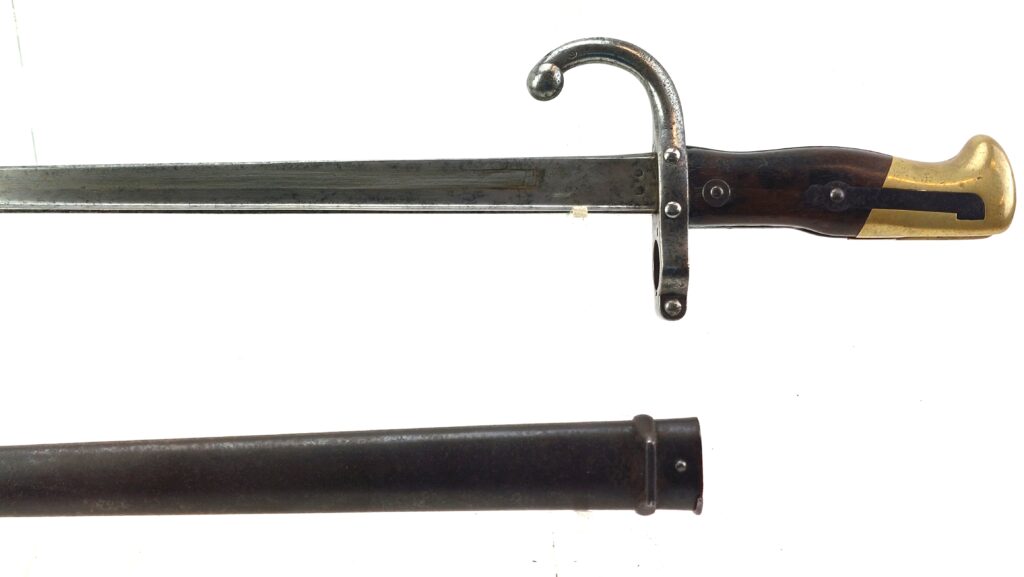 French, 1874 Pattern T-Back Gras Sword Bayonet and Scabbard with ...