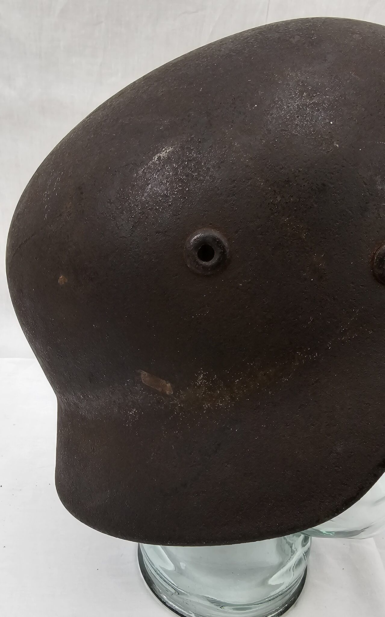 Original WW2 Luftwaffe M42 Single Decal Helmet - Sally Antiques