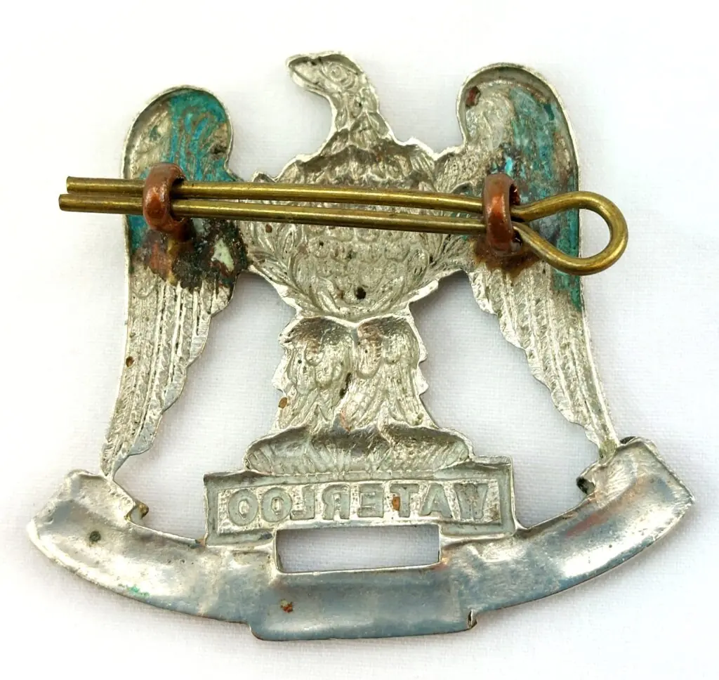 Scottish, Original Royal Scots Greys -Waterloo- Bi-Metal Cap Badge, 2 ...