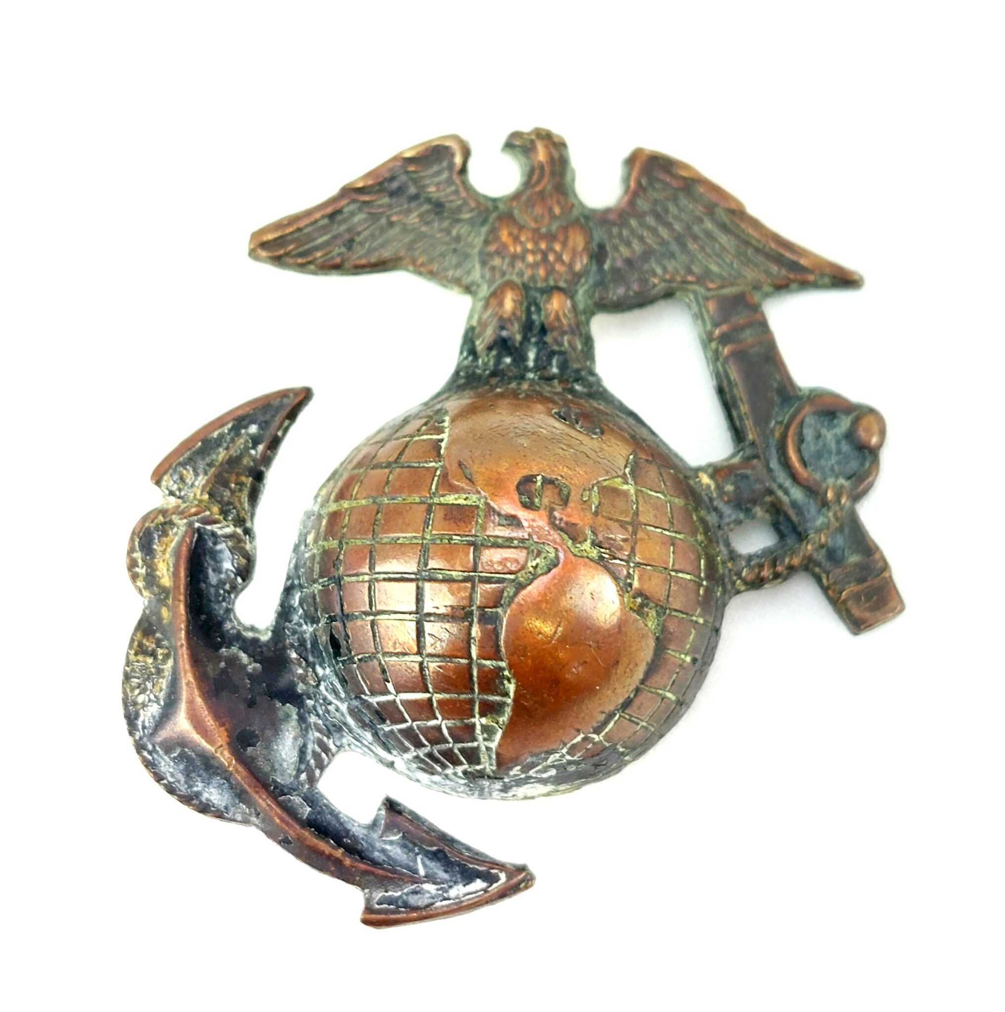 USA, WW1, Original Marine Corps Cap Badge - Sally Antiques