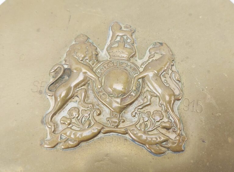 WW1 18 Pounder Trench Art Tobacco Jar With British Army General Service ...