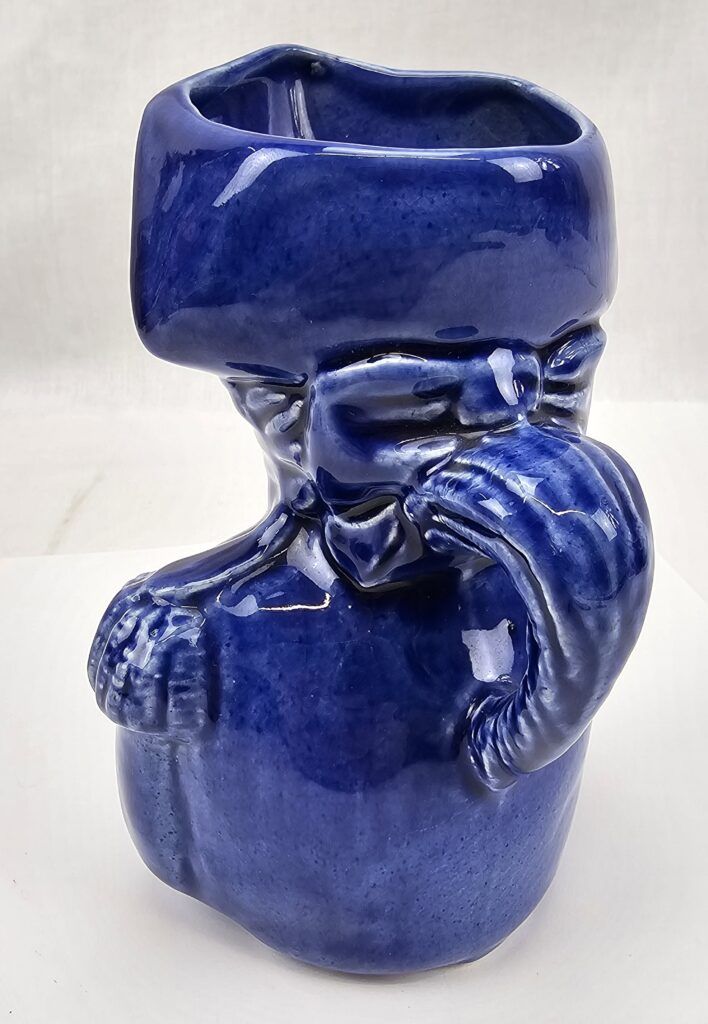 c1900 Blue Glazed Nelson Character Jug - Sally Antiques