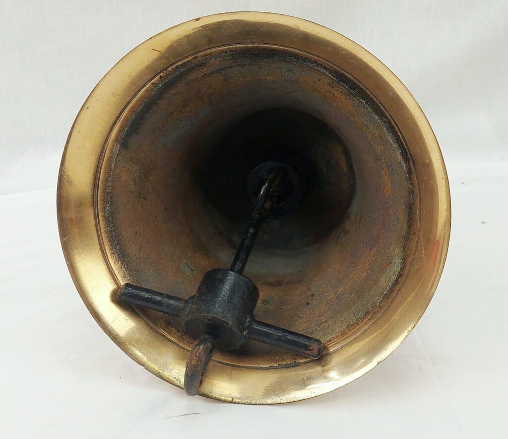 1955 Dated Bronze British Fire Engine Bell - Sally Antiques