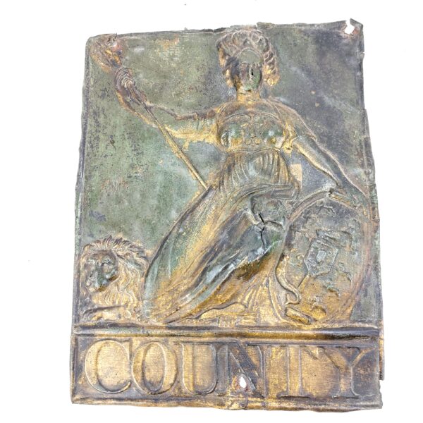 British, Fire Mark for County Fire Office, 1807-1906, Copper - Sally ...