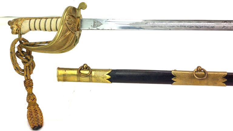 British, George VI 1827 Pattern Naval Officers Sword, Very Good Blade ...