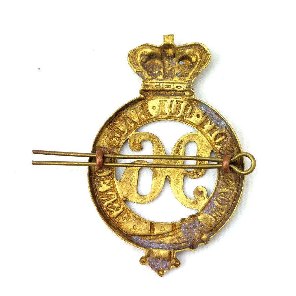 British, Victorian, 96th Regiment Manchester Glengarry Brass Cap Badge ...