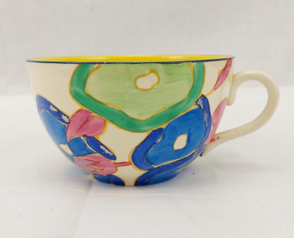 1930’s Art Deco Clarice Cliff Blue Chintz Pattern Cup & Saucer - Sally ...