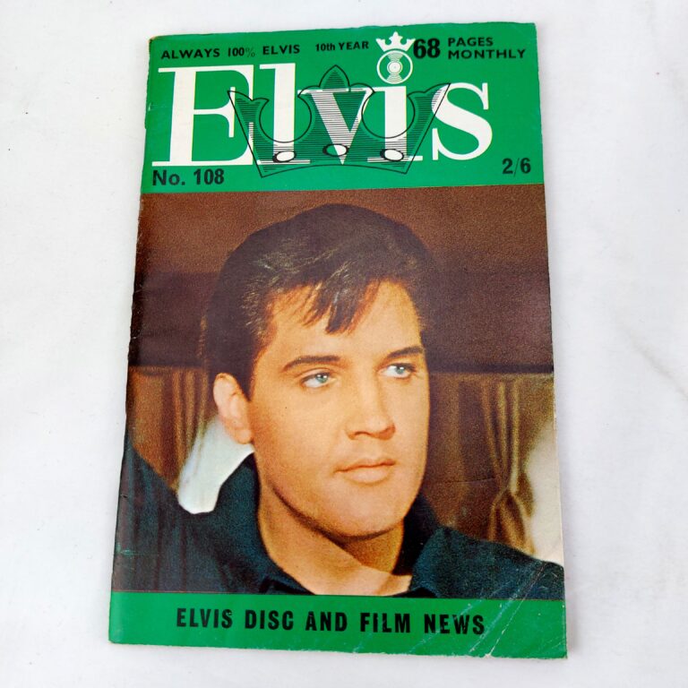 Original, 1960-2000, Elvis Monthly Magazine – Issue No. 108, 10th Year ...