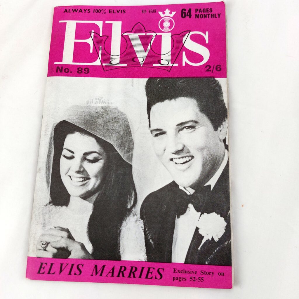 Original, 1960-2000, Elvis Monthly Magazine – Issue No. 89, 8th Year ...
