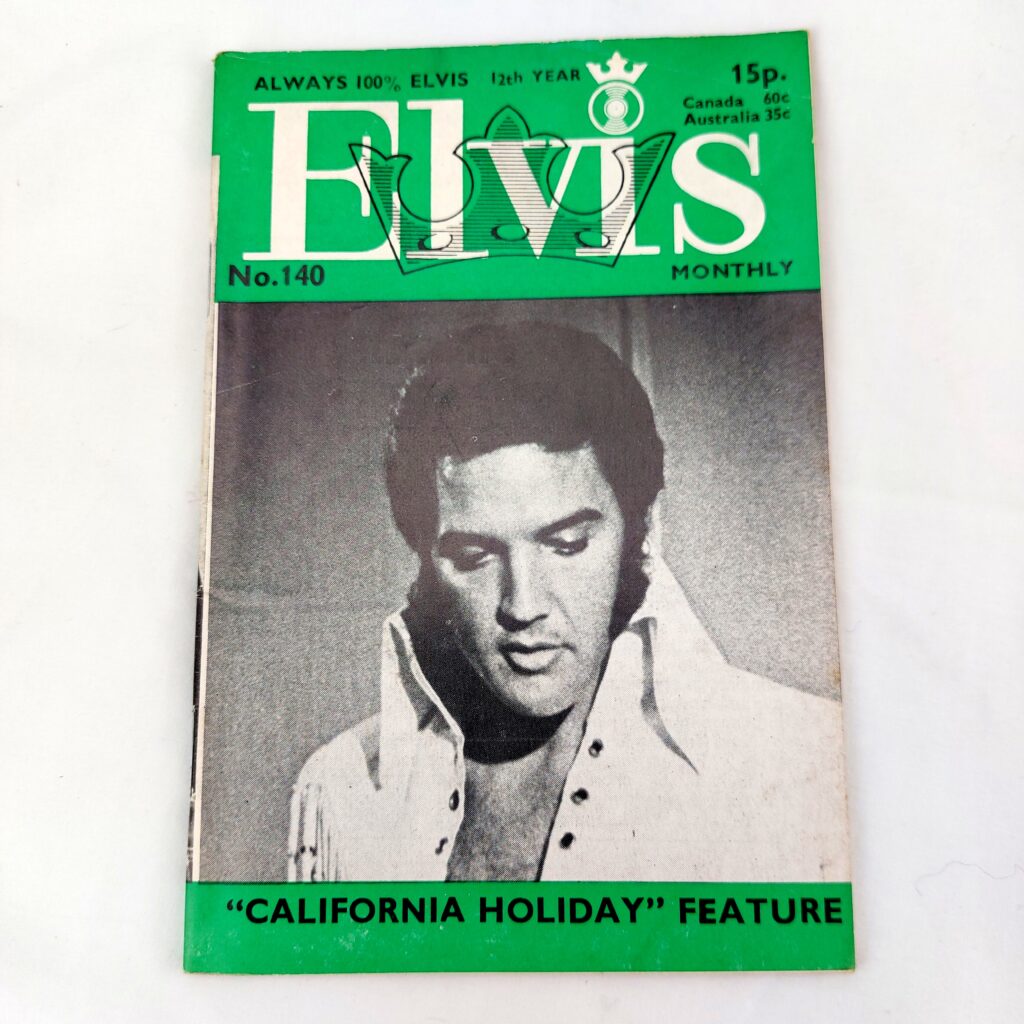 Original,1960-2000, Elvis Monthly Magazine – Issue No. 112, 10th Year ...