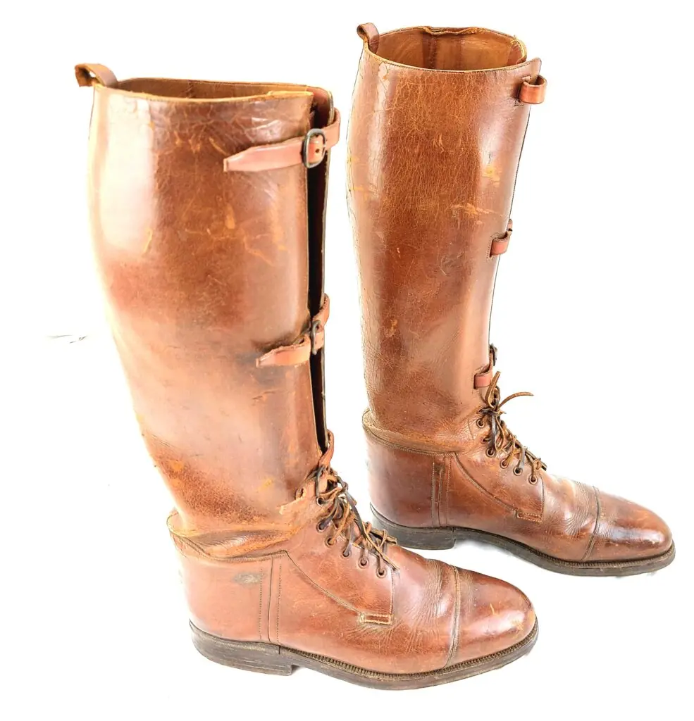 British Army, WW1, Officer Long Field - Trench Boots, with original ...