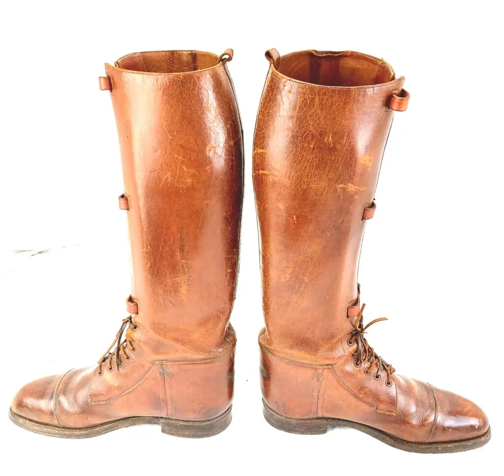 British Army, WW1, Officer Long Field - Trench Boots, with original ...