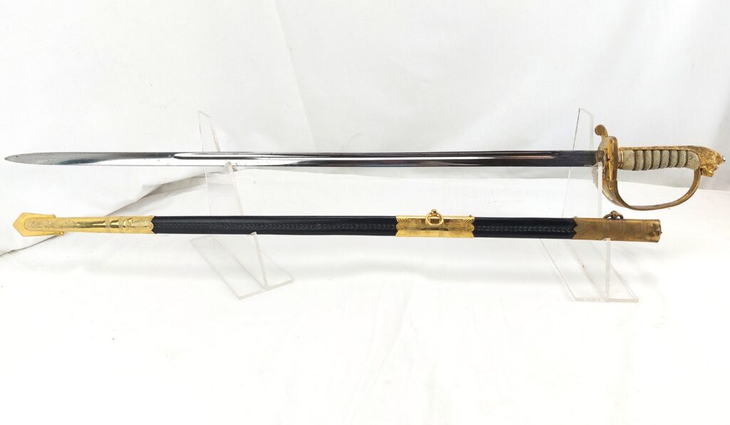 British, Royal Navy Officers Queen Elizabeth II 1827 Pattern Sword and ...