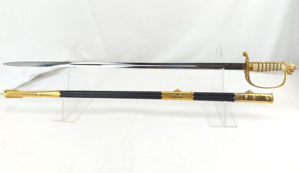 British, Royal Navy Officers Queen Elizabeth II 1827 Pattern Sword and ...