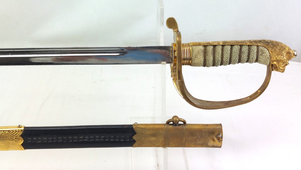 British, Royal Navy Officers Queen Elizabeth II 1827 Pattern Sword and ...