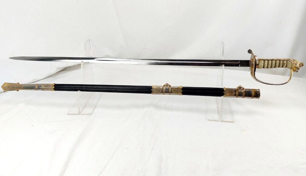 British, Royal Navy Officers Queen Elizabeth II 1827 Pattern Sword and ...