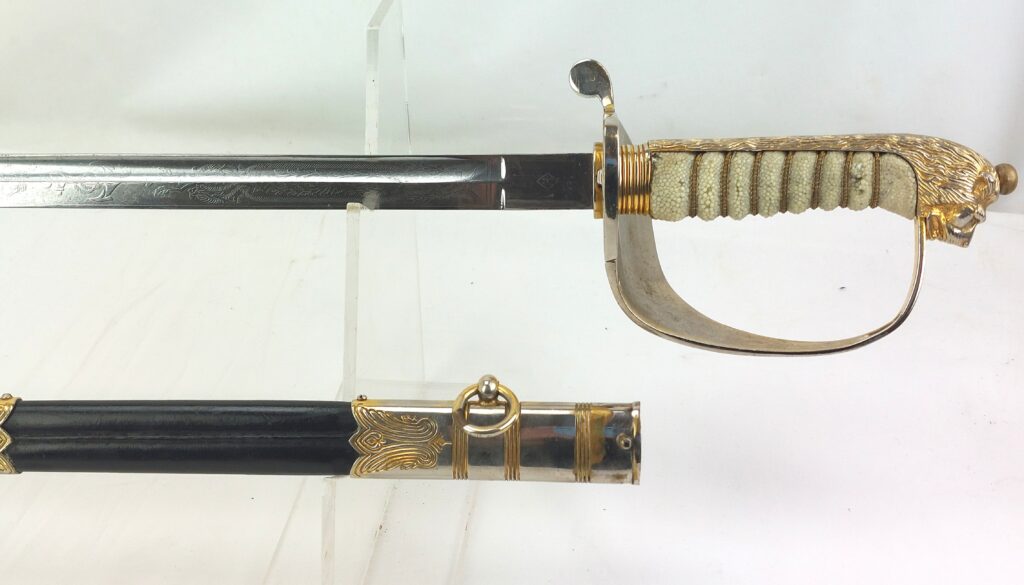 British, Royal Navy Officers Queen Elizabeth II 1827 Pattern Sword and ...