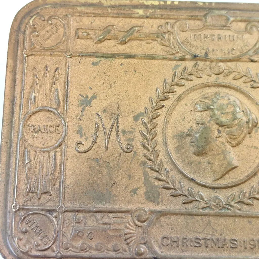 British, WW1, Princess Mary 1914 Christmas Gift Fund Box - Sally Antiques