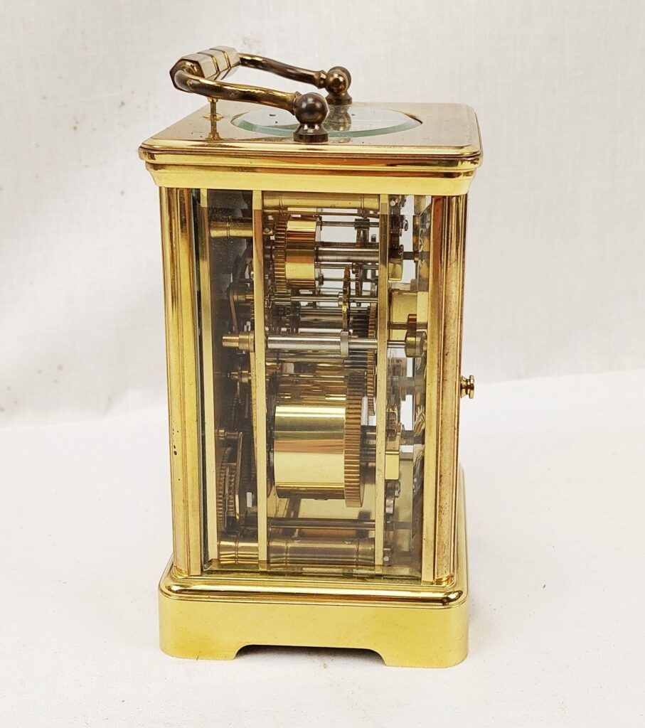 French L'Epée Strike Repeat Alarm Carriage Clock - Sally Antiques