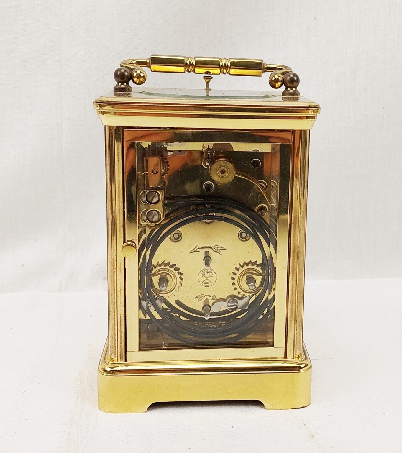 French L'Epée Strike Repeat Alarm Carriage Clock - Sally Antiques