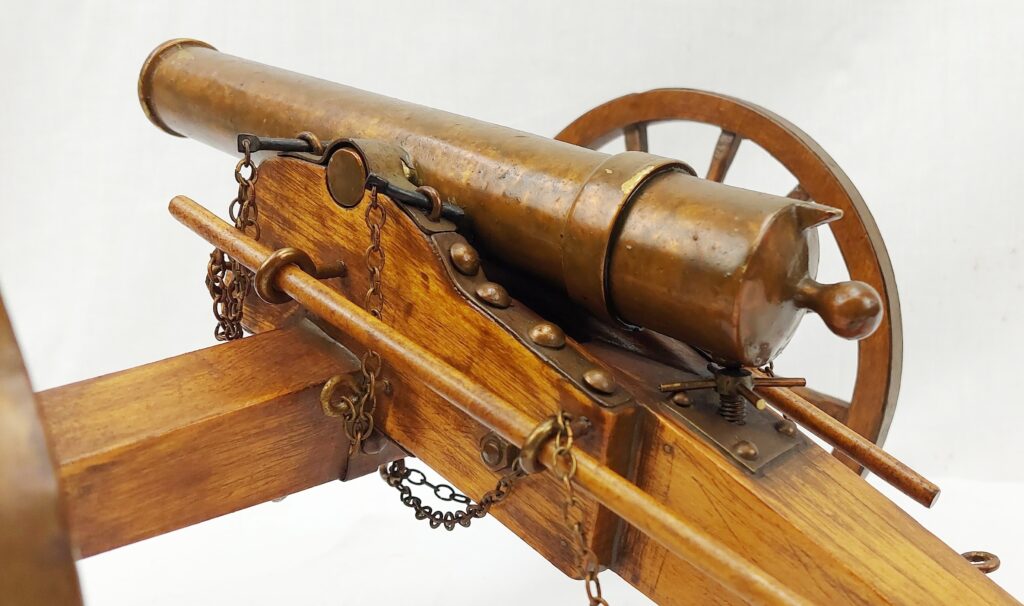 Fine Handbuilt Model Of A Napoleonic Field Gun - Sally Antiques
