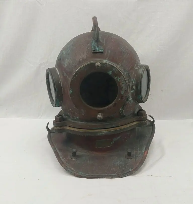 Russian 1974 Copper 3 Bolt Diving Helmet - Sally Antiques