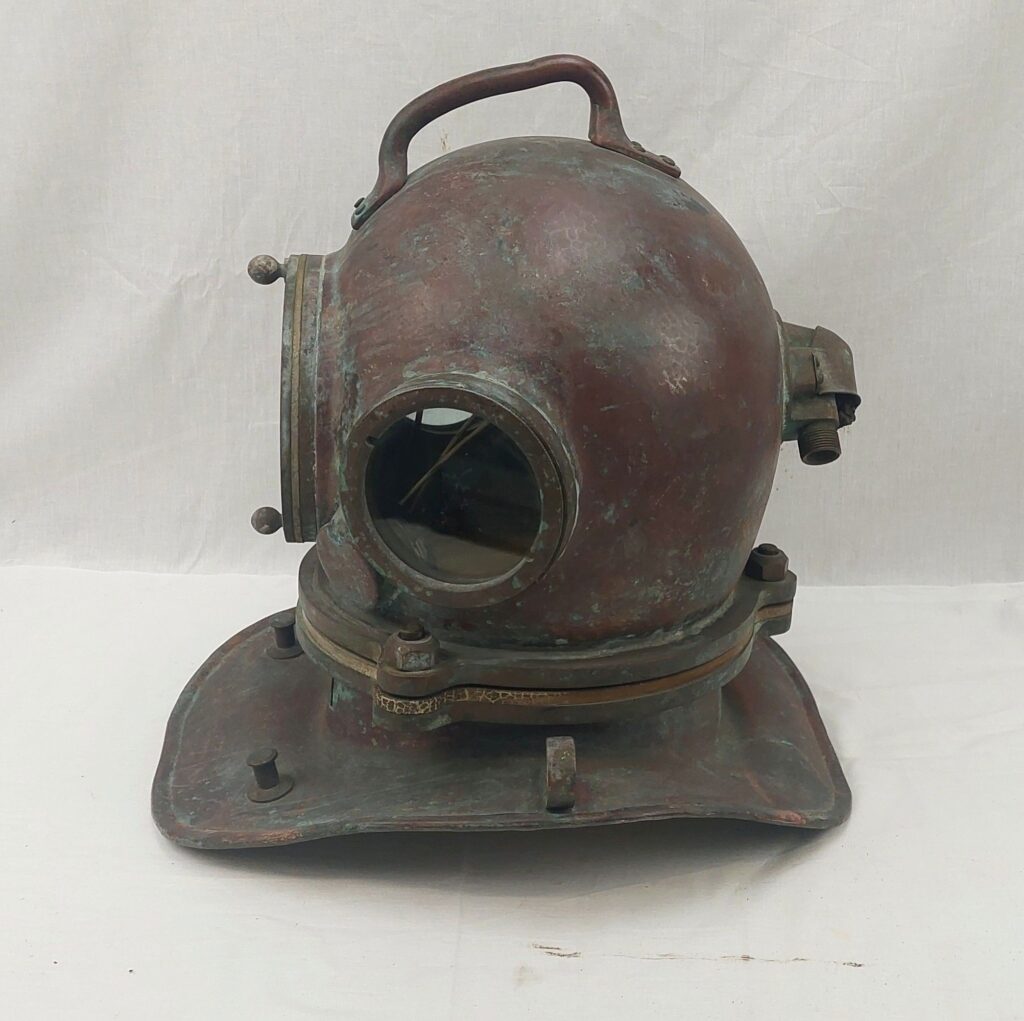 Russian 1974 Copper 3 Bolt Diving Helmet - Sally Antiques