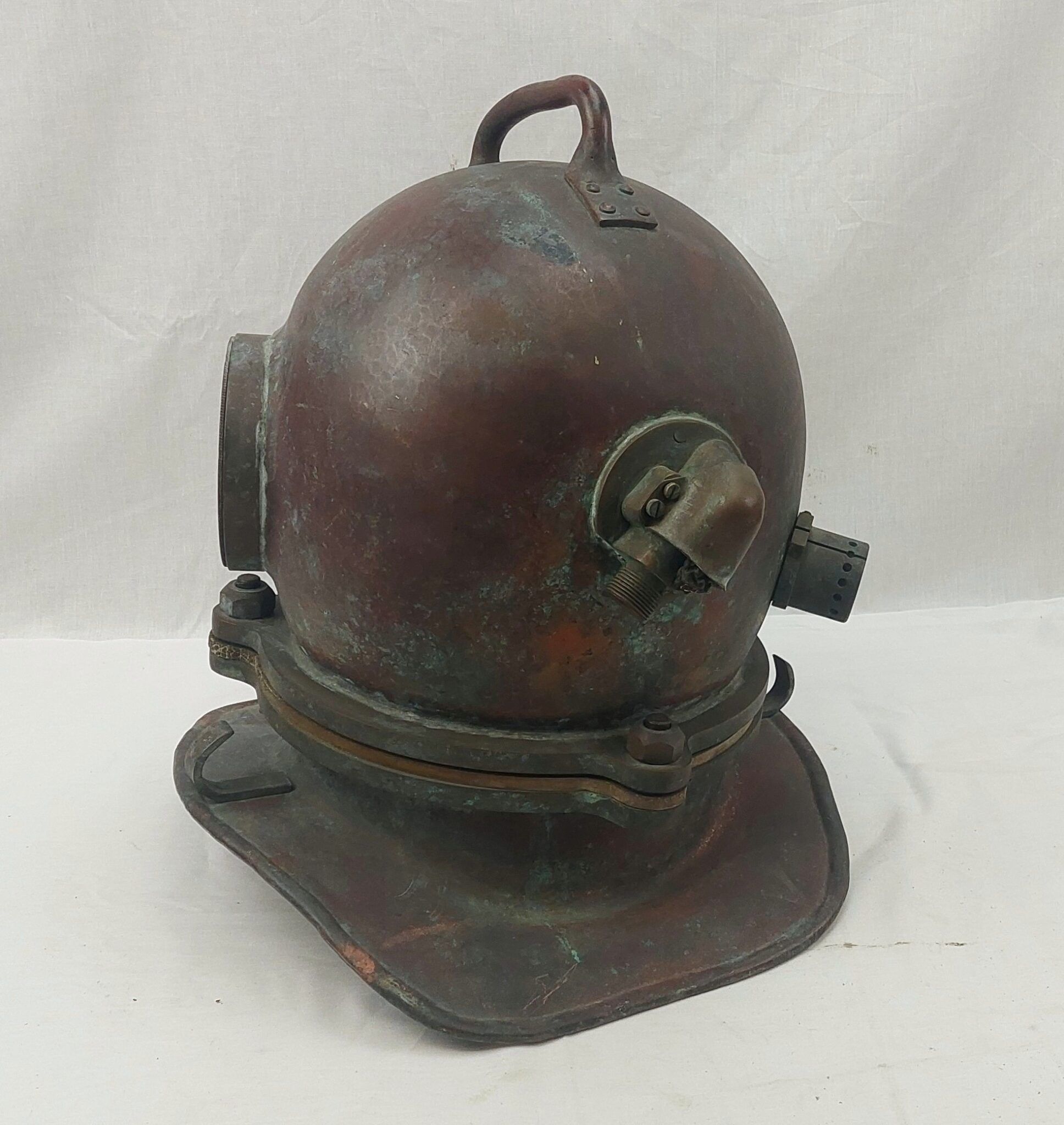 Russian 1974 Copper 3 Bolt Diving Helmet - Sally Antiques
