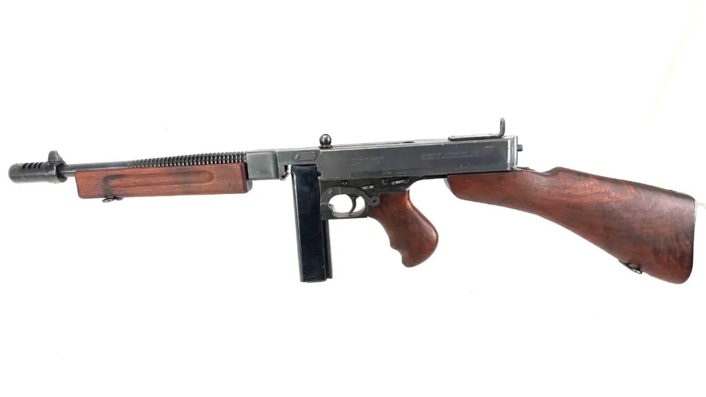 USA, WW2, 1941, .45 Cal Thompson M1928A1 Sub Machine Gun with Magazine ...