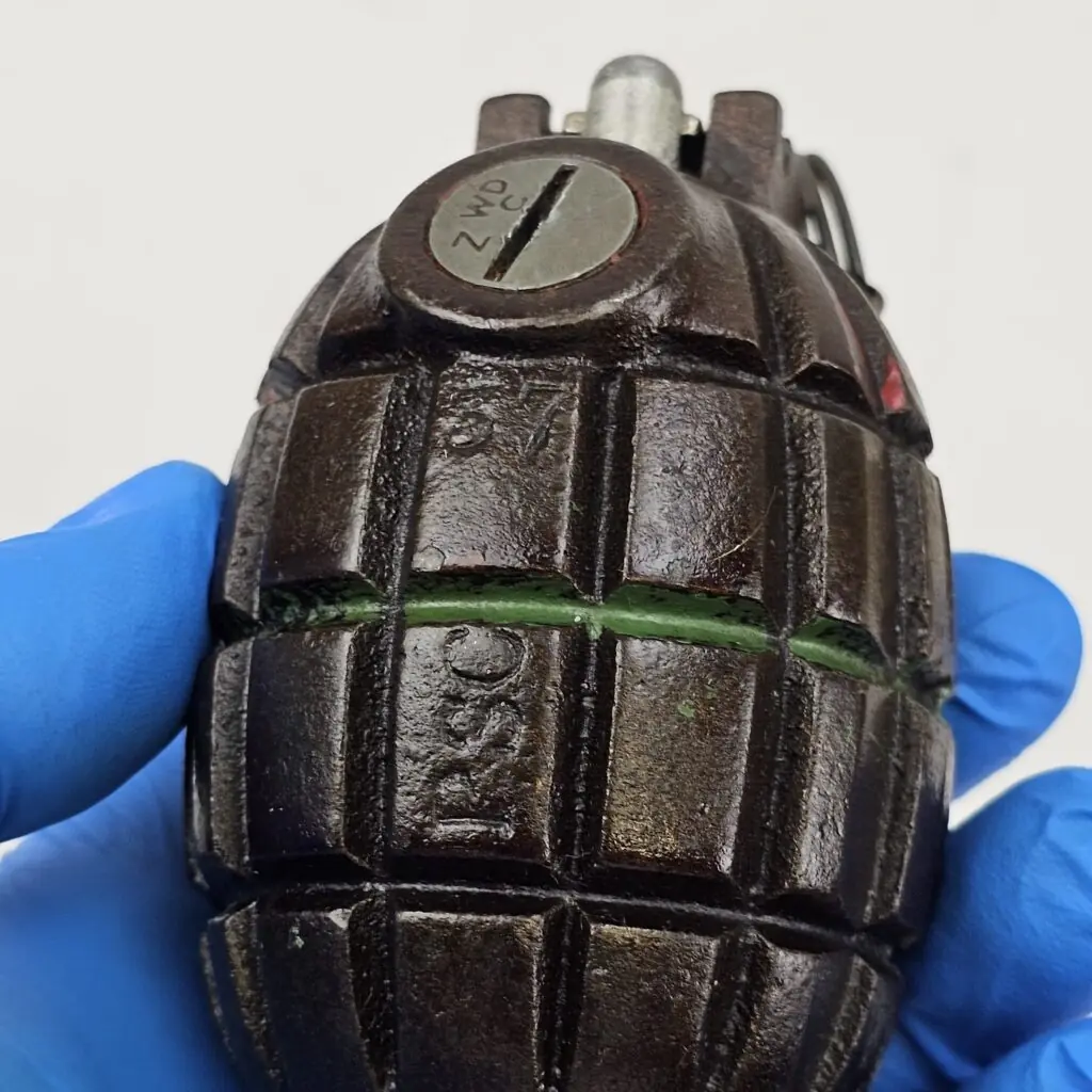 WW2 1940 Inert No. 36 MK1 British Mills Bomb by Parkinson Stone Company ...