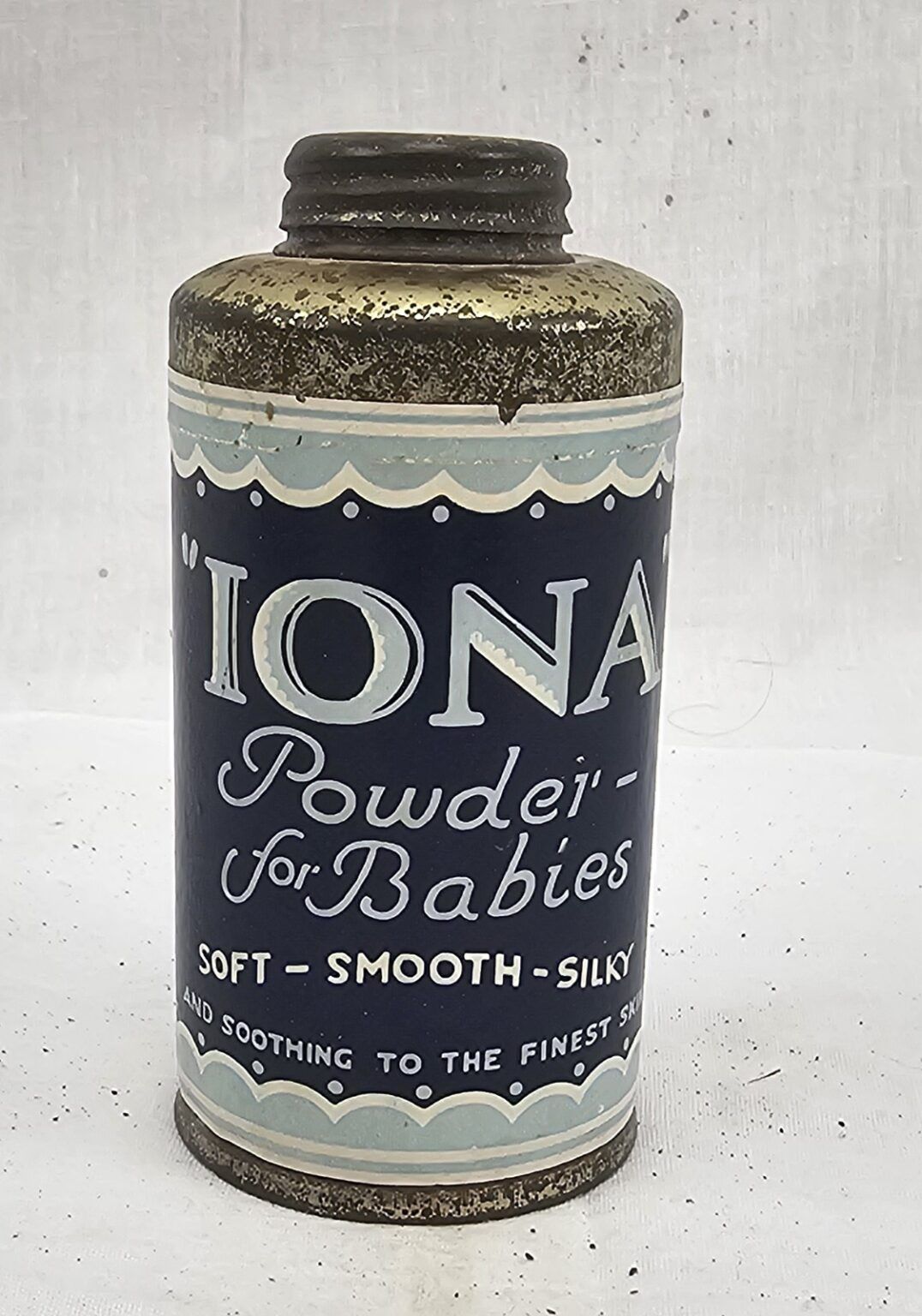 1930s Iona Baby Powder Tin - Sally Antiques