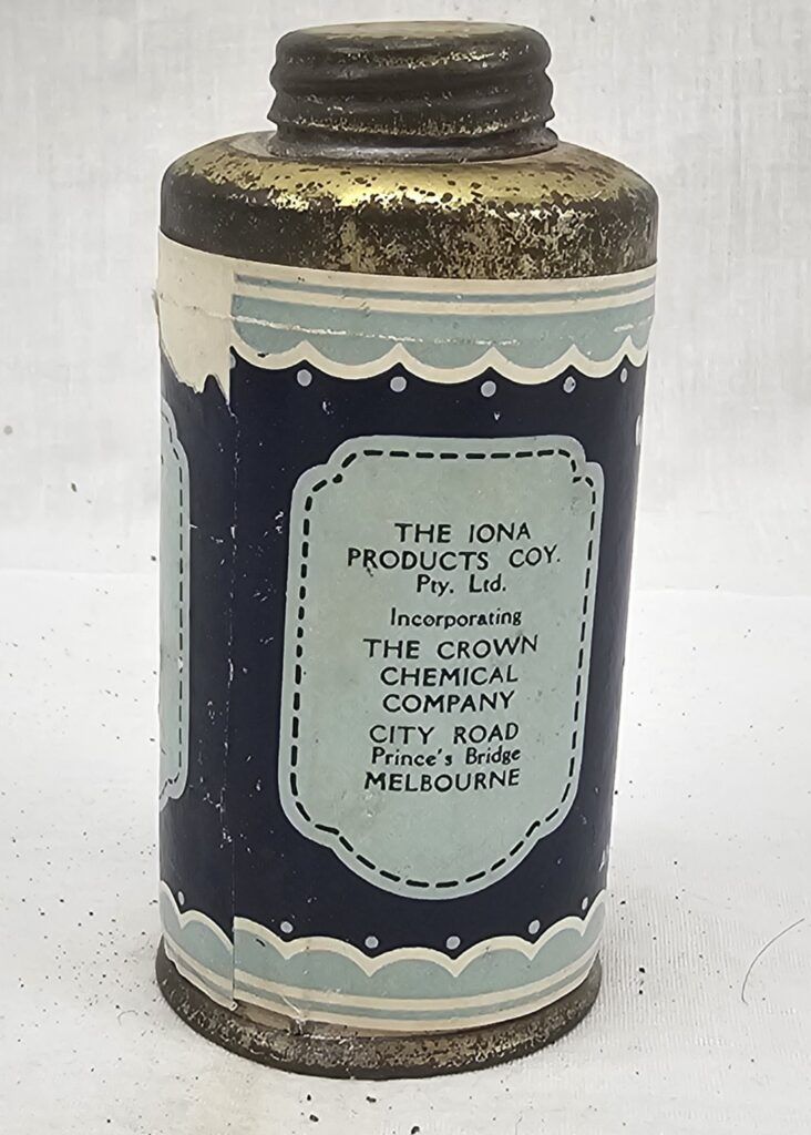 1930s Iona Baby Powder Tin - Sally Antiques