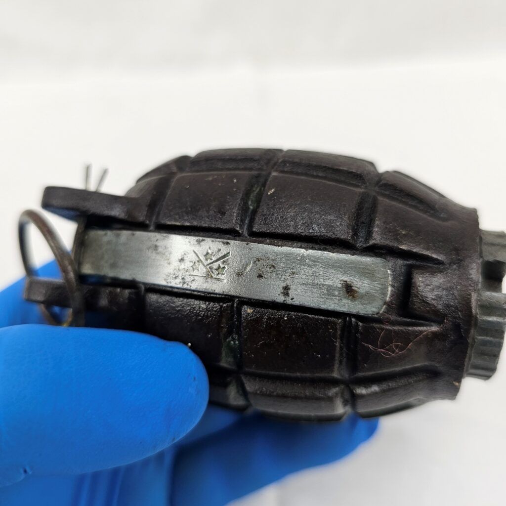 1940 Dated British No. 36 Mills Bomb Grenade - Inert - Sally Antiques
