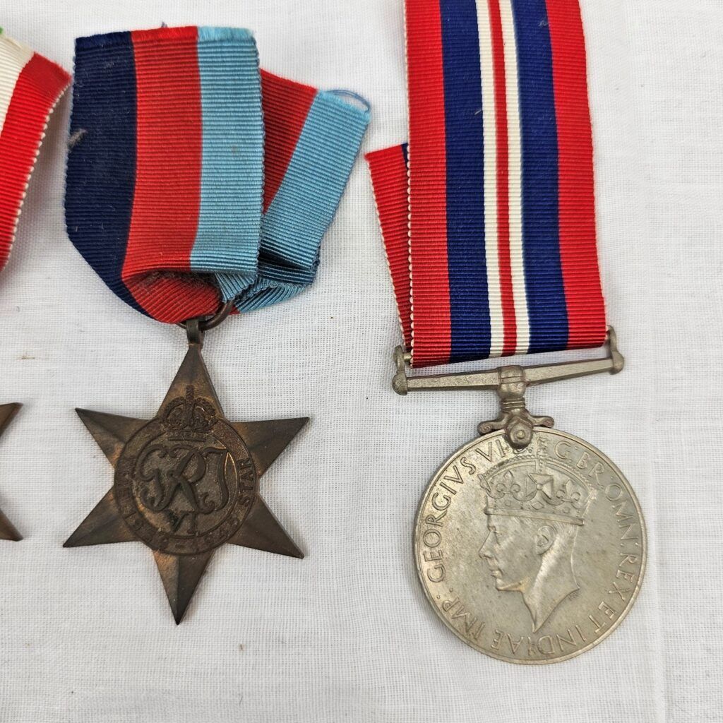 4 WW2 Medals Including Africa And Italy Stars In Original Issue Box ...