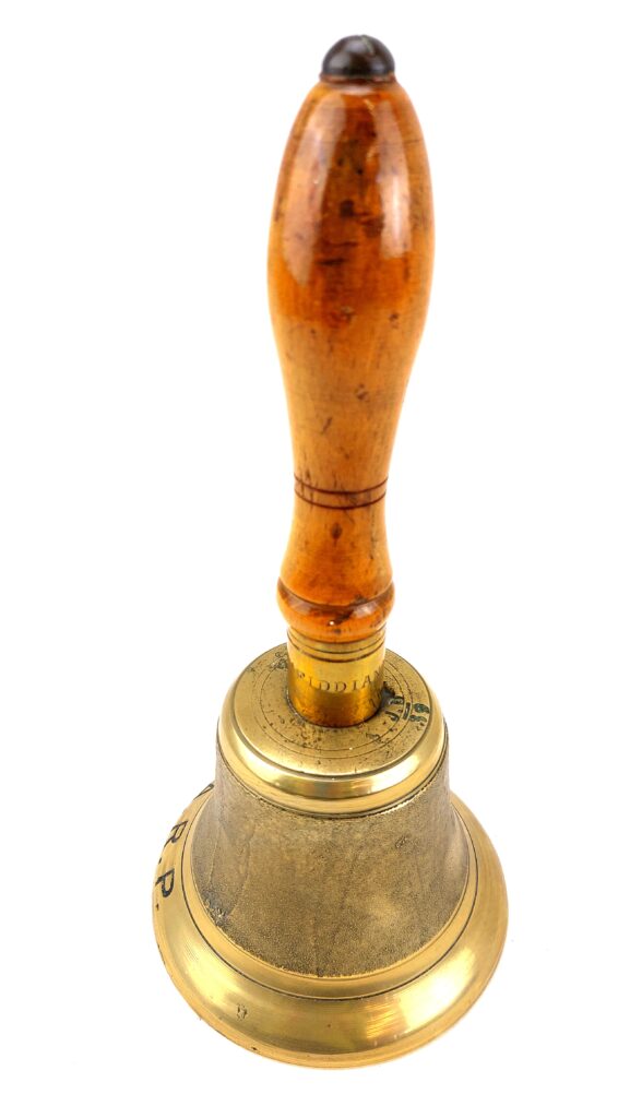 British, WW2, A.R.P. Handbell, Made by James Barwell Ltd. Marked J.B ...