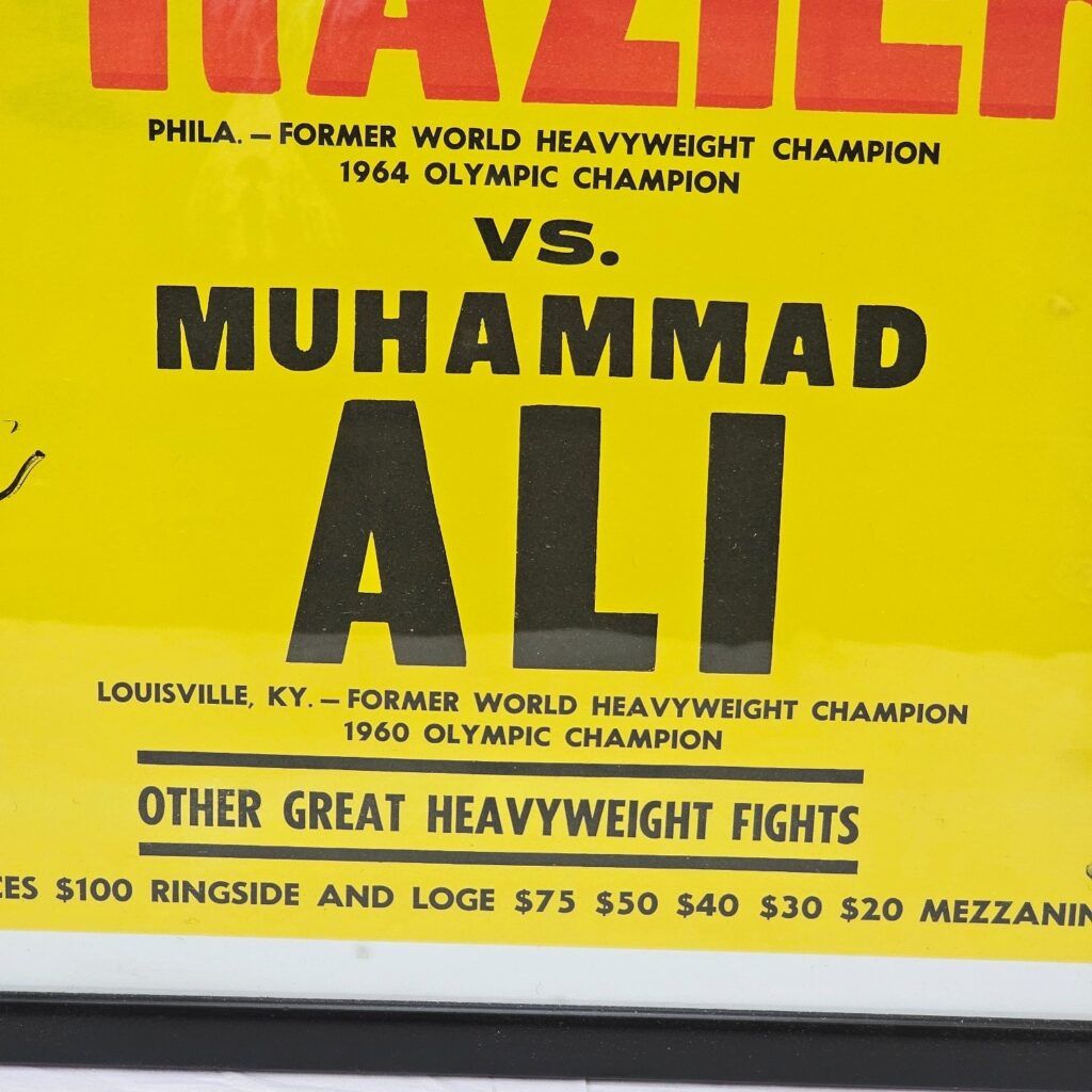 Framed Frazier Vs. Ali Poster World Heavyweight 1970 Boxing Poster ...