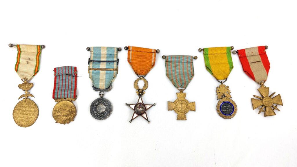 French, 1921-1934, Seven North African - Middle Eastern Medals, Spanish ...