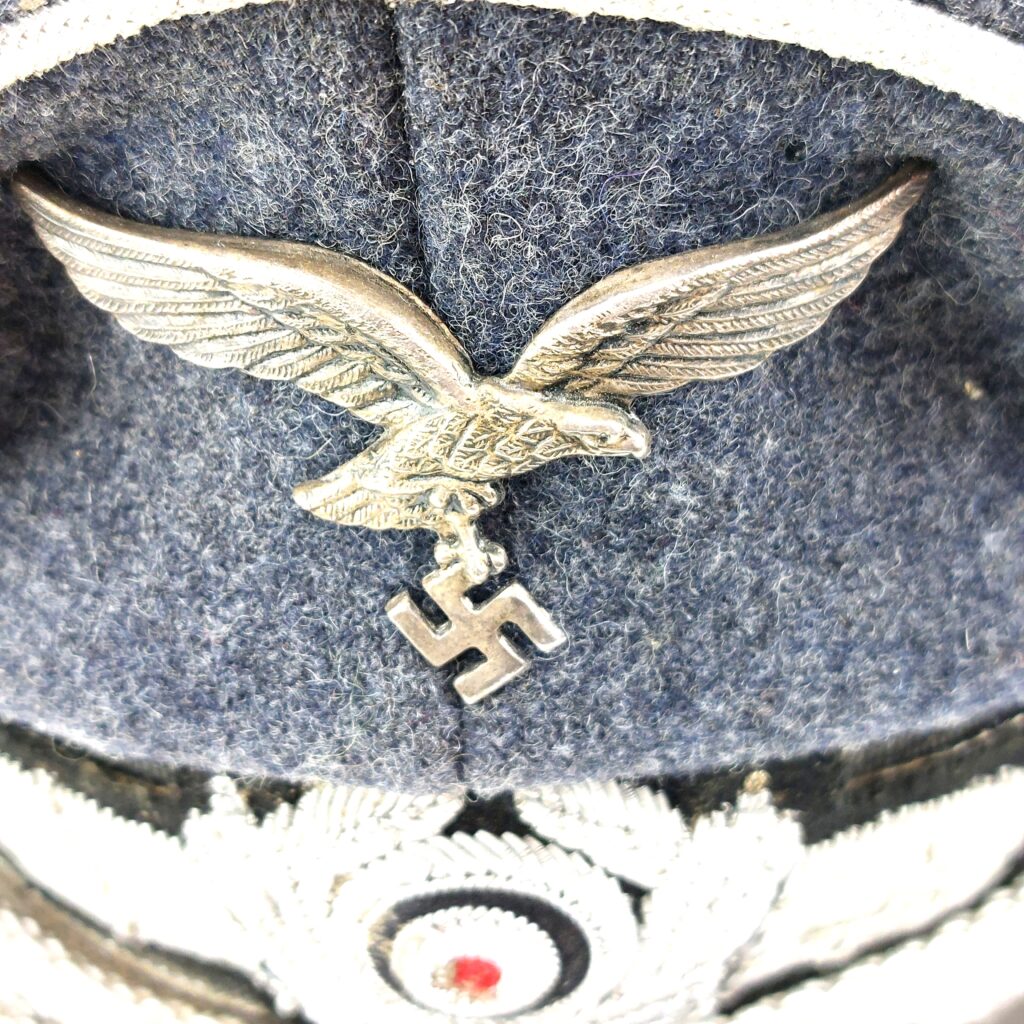 German, WW2, Luftwaffe Crusher Cap, Repro - Sally Antiques